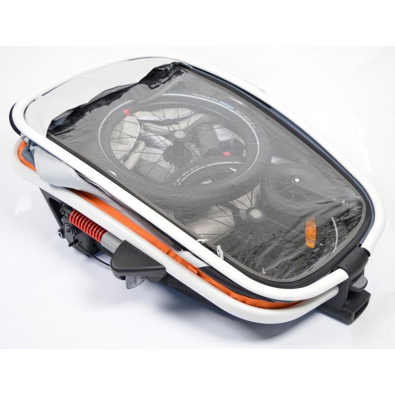 HAMAX Outback 2v1 - double vozík za kolo Grey/Red/Antracit | feedo.cz