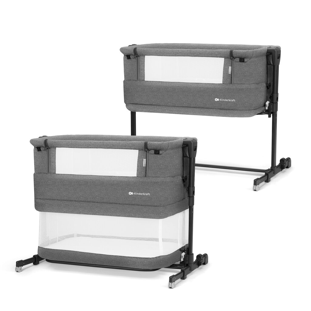 KINDERKRAFT Postieľka detská polohovateľná Neste grow Grey Melange ...
