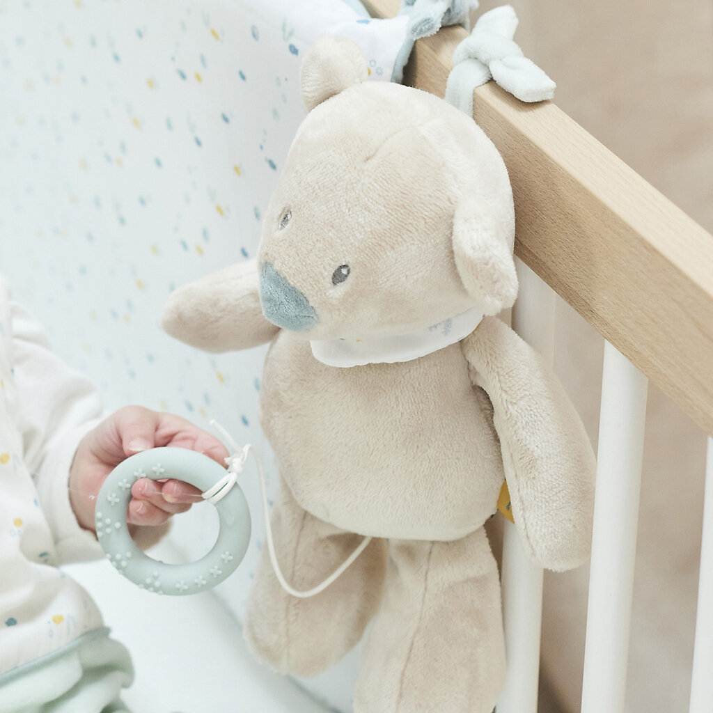 NATTOU Medvídek plyšový hudební Jules s kousátkem silikon 30 cm Romeo ...