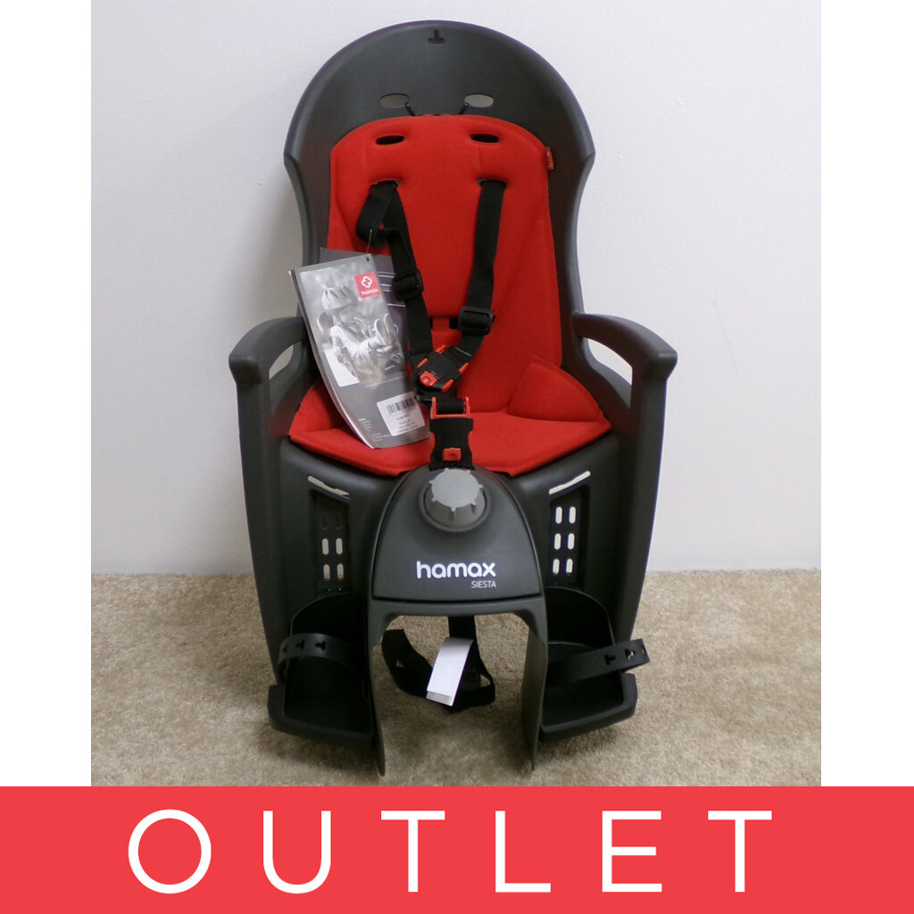 HAMAX Cyklosedačka Siesta Plus - adaptér na nosič zavazadel Grey/Red | feedo.cz