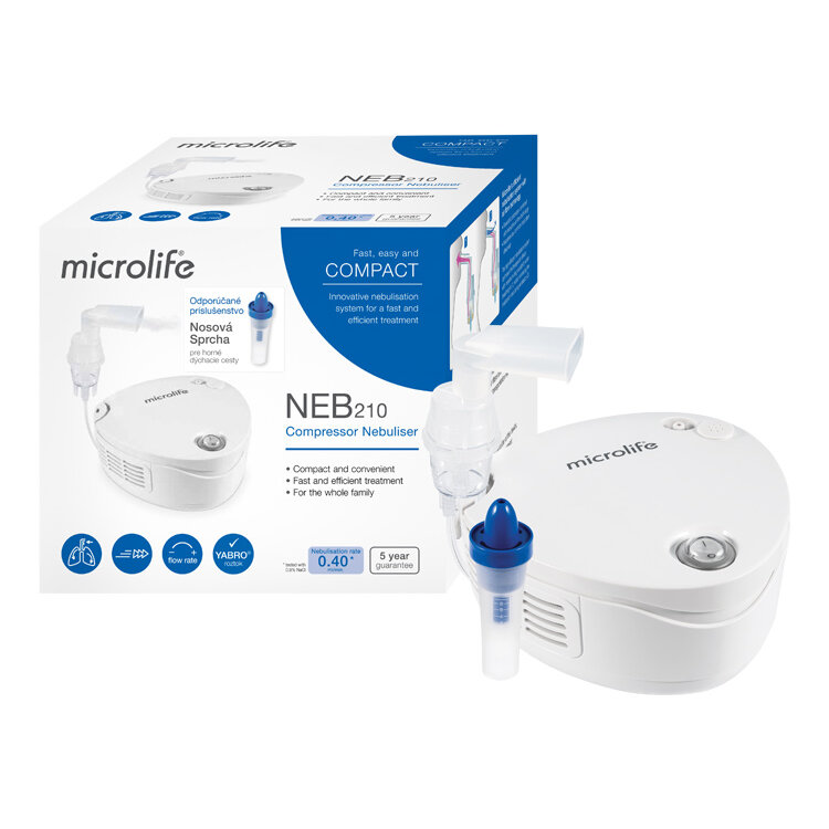 MICROLIFE Inhalátor NEB 210 kompresszoros + orrzuhany | feedo.hu