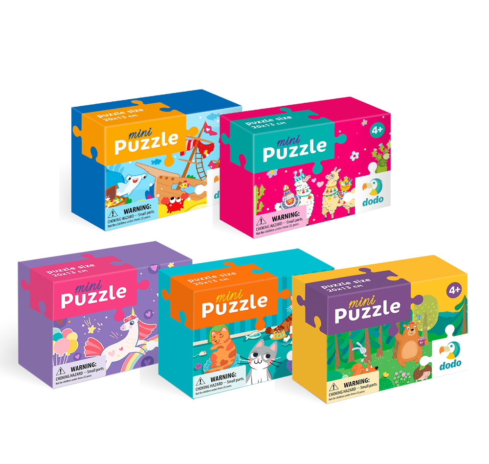 DODO Puzzle mini, sada 5 kusů 35 dílkových puzzlí | feedo.cz