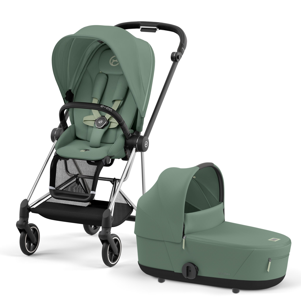 CYBEX Kočík kombinovaný Mios 3.0 Chrome Black Leaf Green Platinum ...