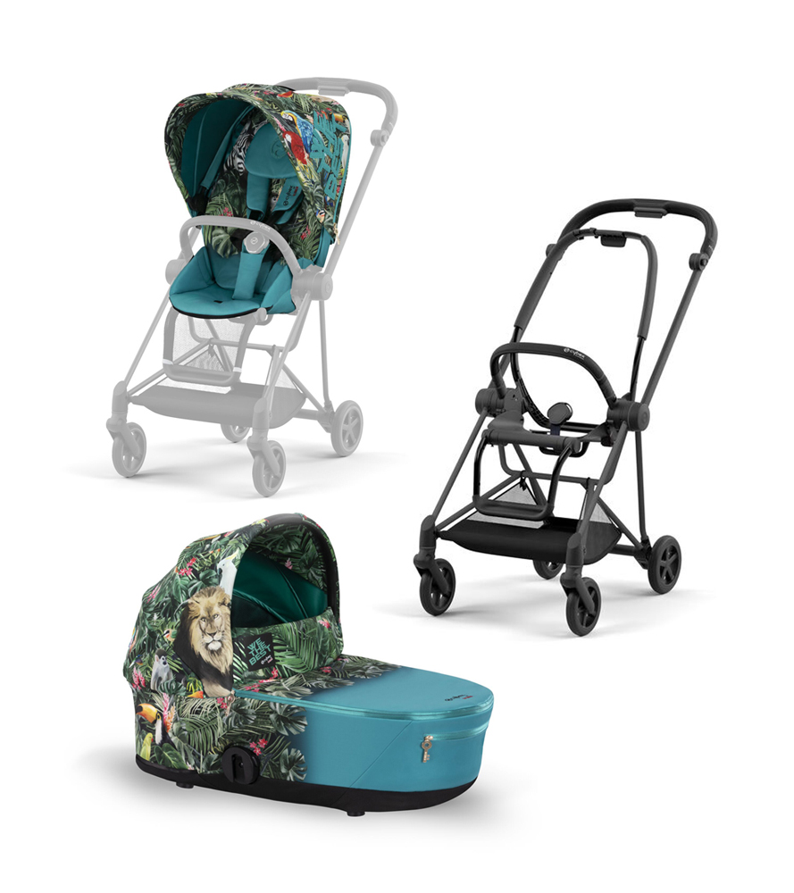 CYBEX Kočík Mios 3.0 Matt Black + seat pack + lux carry cot We The Best ...