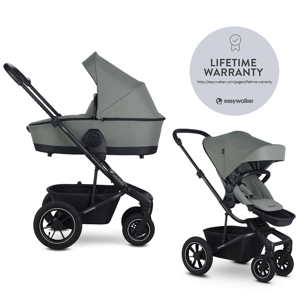 EASYWALKER Kočárek kombinovaný Harvey⁵ 2v1 Agave Green LITE AIR | feedo.cz