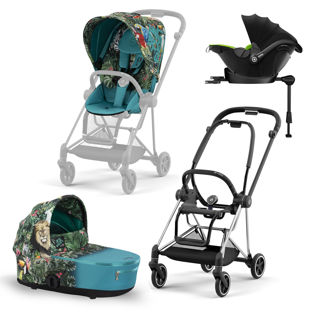 CYBEX Set 3v1 Mios 3.0 Chrome Black We The Best Blue Platinum + KIDDY ...