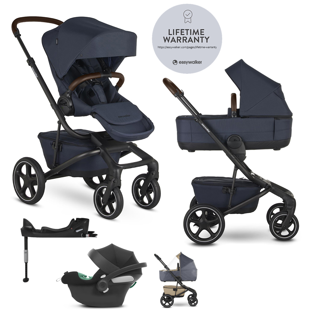 EASYWALKER SET Kočárek 4v1 Jimmey Indigo Blue LITE RWS + CYBEX Aton B2 i-Size | feedo.cz