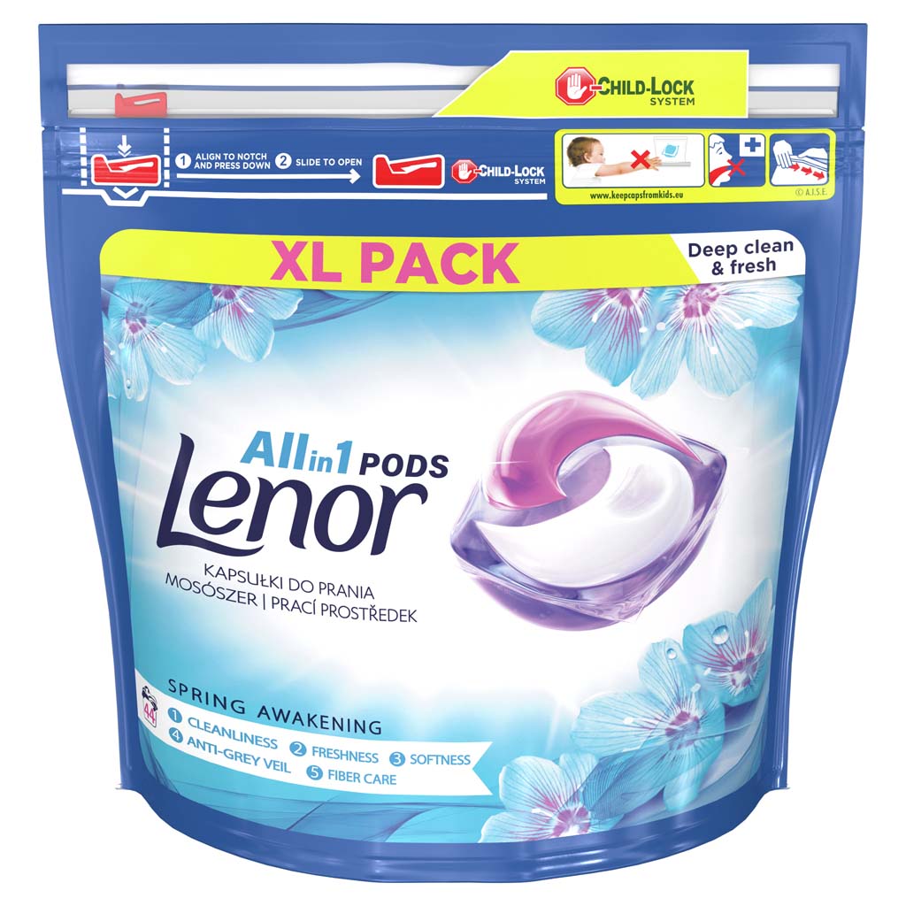 LENOR All-In-1 PODs Mosókapszula, Spring Awakening, 44 mosás | feedo.hu