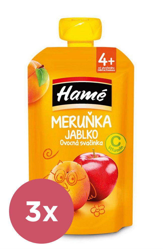 3x HAMÉ Ovocná desiata marhuľa 100 g | feedo.sk