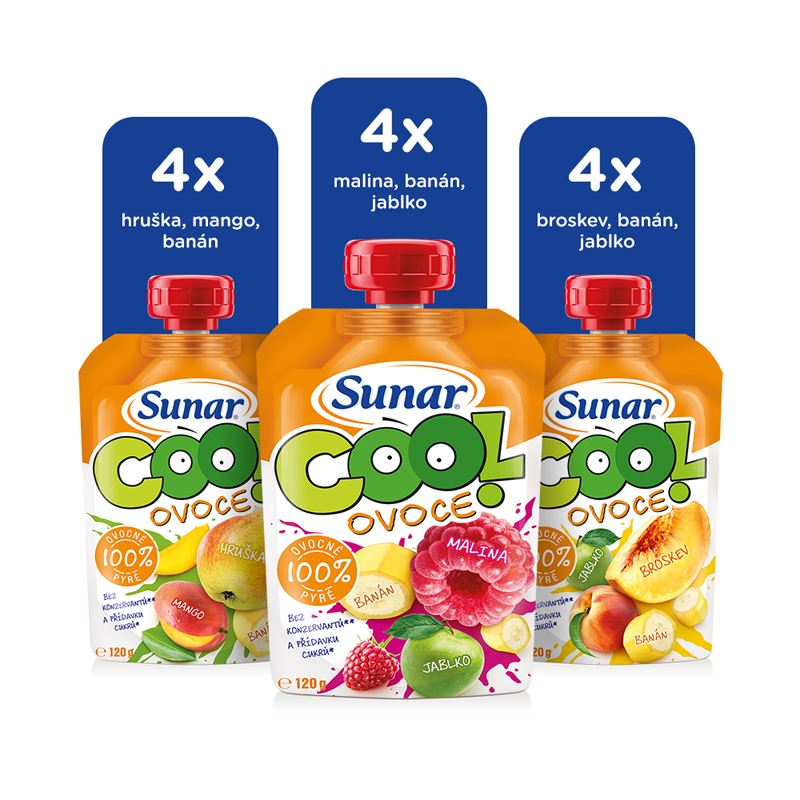 SUNAR Kapsička Cool ovoce mix 12x120 g | feedo.cz
