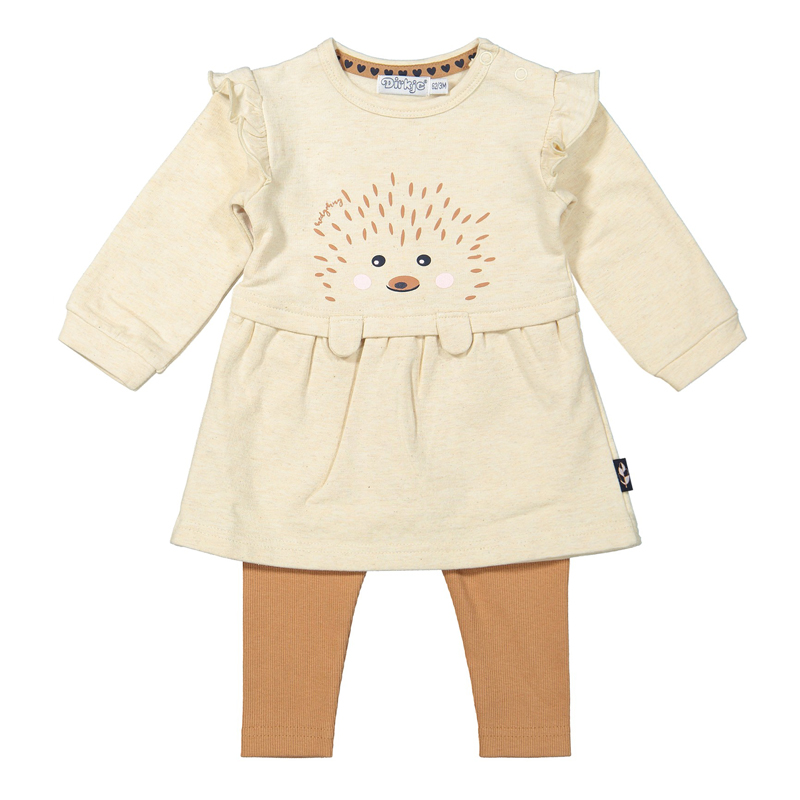 DIRKJE Set 2.d šaty + legíny Ježek dívka 80 | feedo.cz
