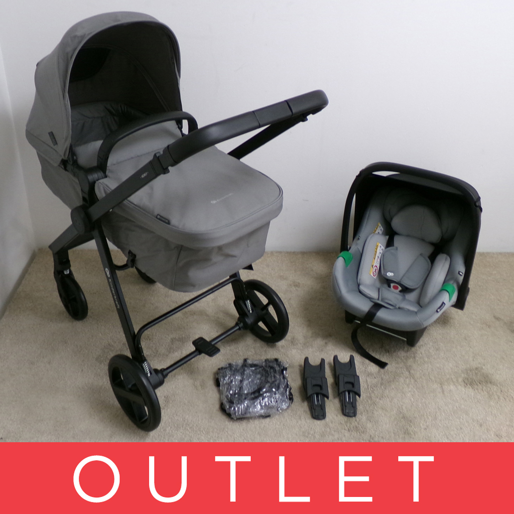 KINDERKRAFT Kočárek kombinovaný 3v1 Newly Moonlight grey + Mink PRO ...