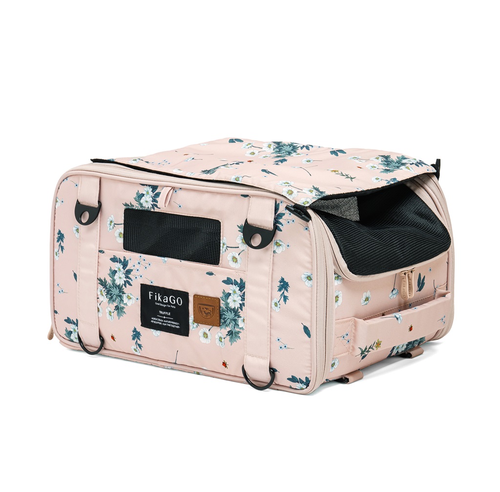 FIKAGO Nosič cestovní pro psy a kočky Truffle Arctic Flowers | feedo.cz