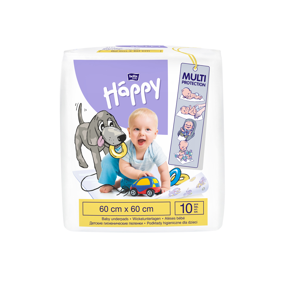BELLA HAPPY Baby dětské podložky (60x60 cm), 10 ks | feedo.cz