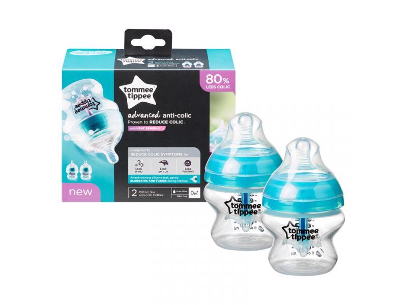 TOMMEE TIPPEE Kojenecká láhev Advanced Anti-Colic 150 ml 0m+ 2 ks ...