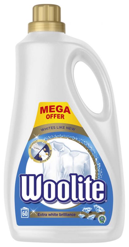 WOOLITE Extra White Brillance 3.6 l (60 dávok) – prací gél | Feedo.sk